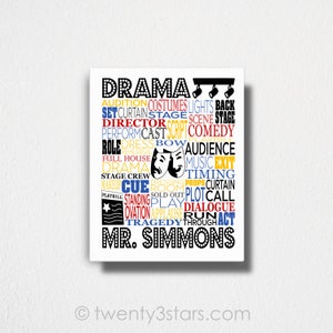 Drama Teacher Gift, Theatre Teacher Gift, Gift for Acting Coach, Drama ...