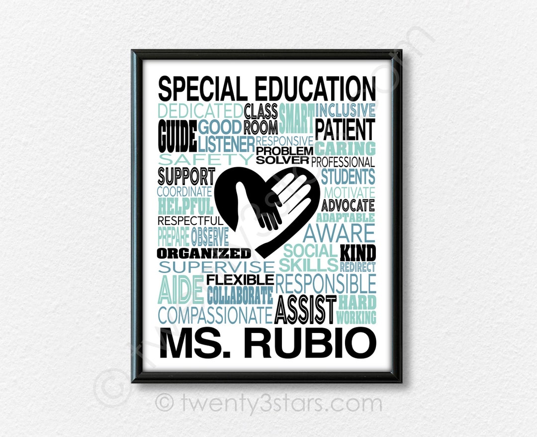 Special Education Poster Special Ed Gift Special Education - Etsy
