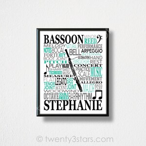Oboe Typography Poster, Oboist Gift, Oboe Player Art, Oboe Gift, Oboe ...