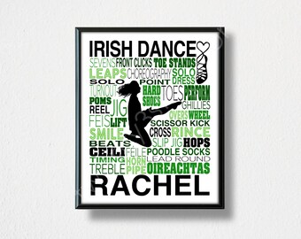 Irish Dance Poster - Etsy