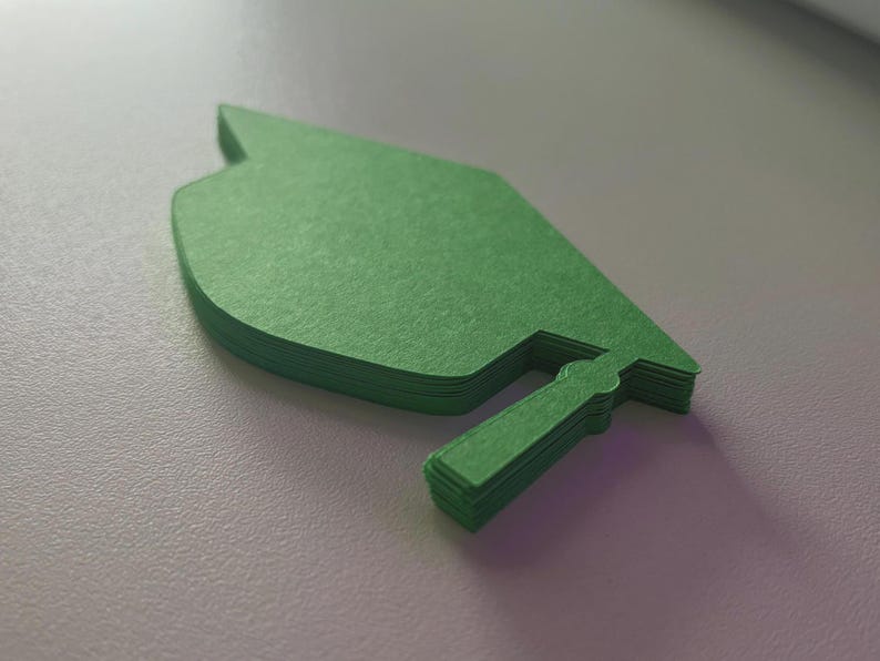 Cardstock Graduation Cap Die Cuts: Grad Party Confetti, Scrapbooking - Etsy