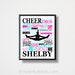 Cheerleading Stunt Team Art, Cheer Typography Poster, Personalized ...