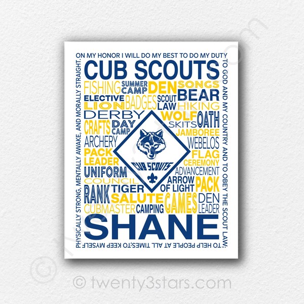 Boy Scout Wall Art - Etsy