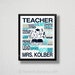 Personalized Principal Poster, Educator Gift, Gift for School Principal ...