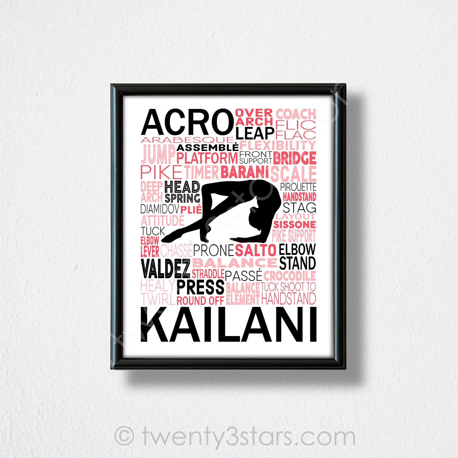 Acro Trio Poster Acro Trio Art Acro Gymnastics Gift Gift | Etsy UK