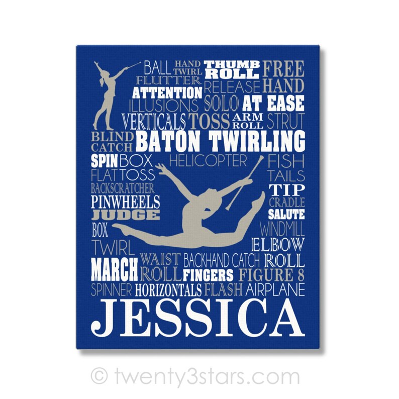 Custom Baton Twirling Poster Baton Team Gift Baton Twirler | Etsy Canada