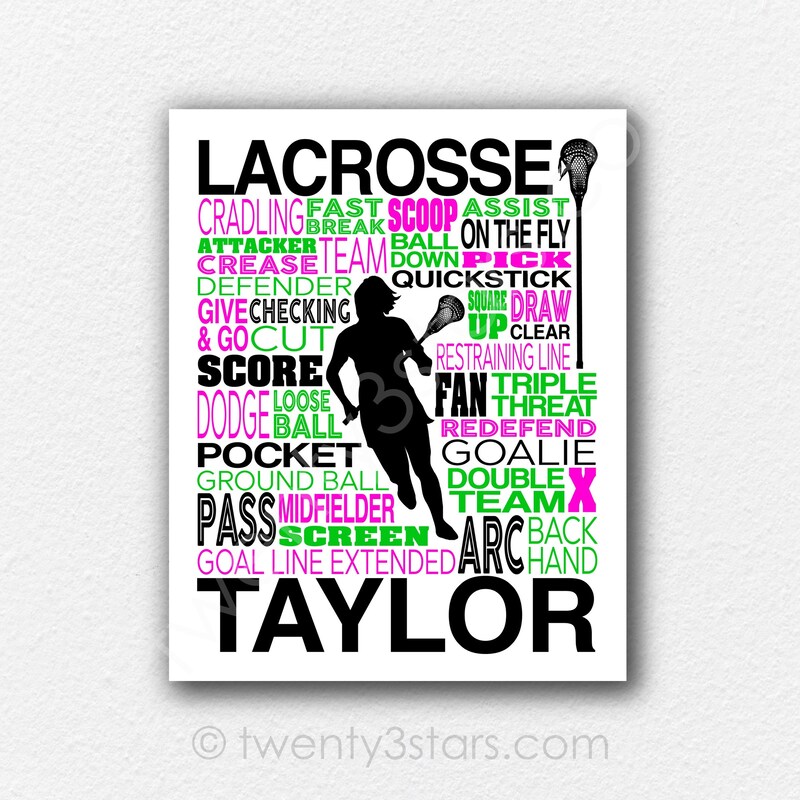 Girls Lacrosse - Etsy