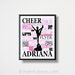 Cheerleading Stunt Team Art Cheer Typography Poster - Etsy