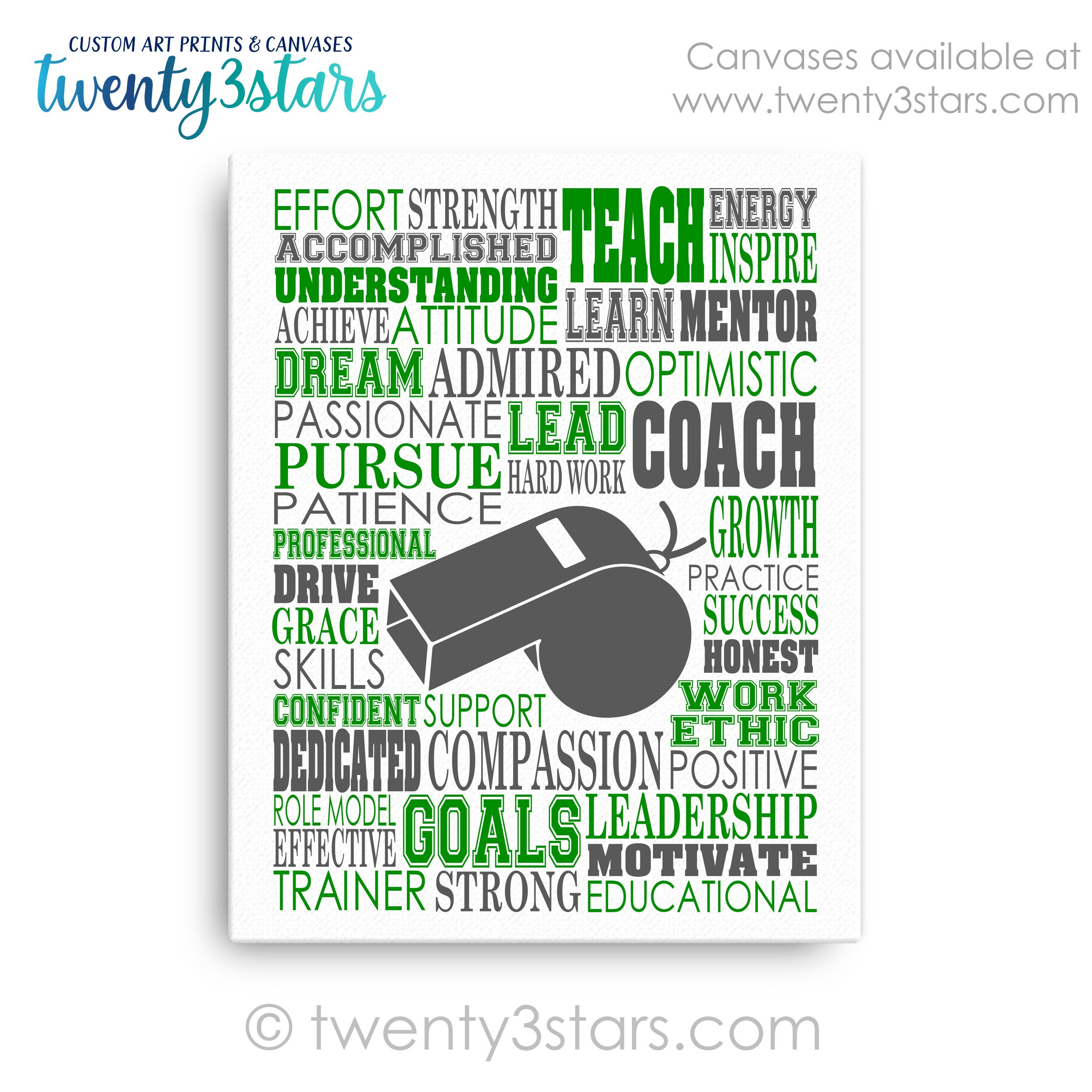 Coach Word Art Coaching Gift Teacher Poster Coach Art Gift | Etsy