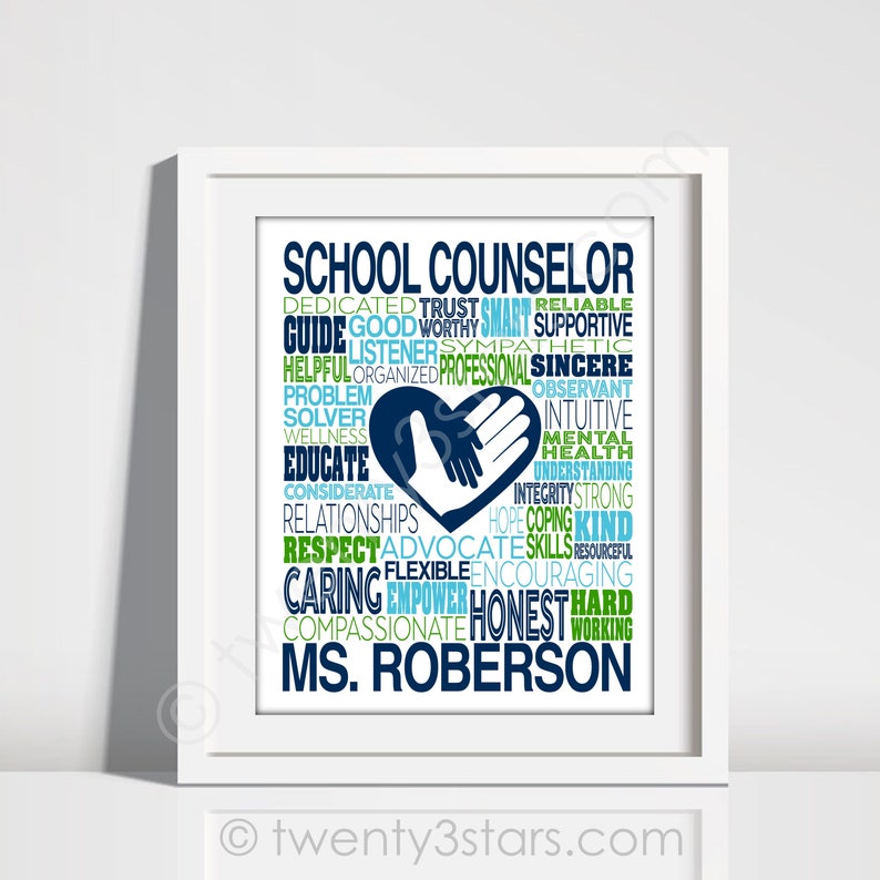 School Nurse Poster: Custom Word Art - Personalized Colors & Name - Etsy