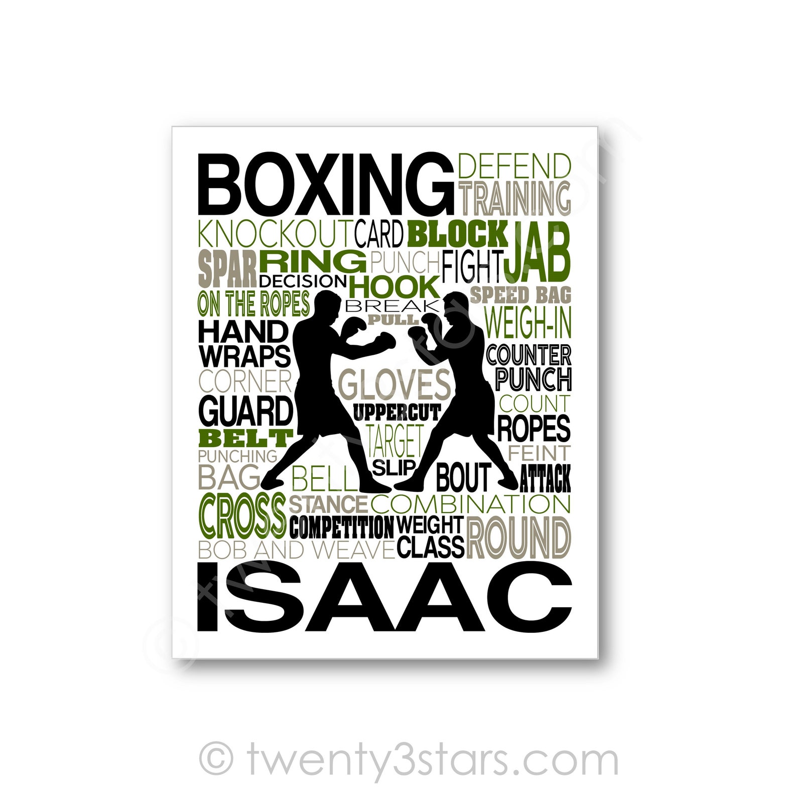 Women's Boxing Poster Boxing Typography Boxer Gift Gift - Etsy