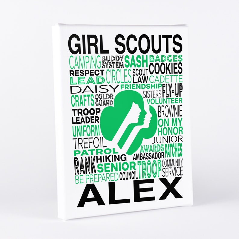 Girl Scouts Poster Girls Scouts Art Gift for Girl Scout - Etsy