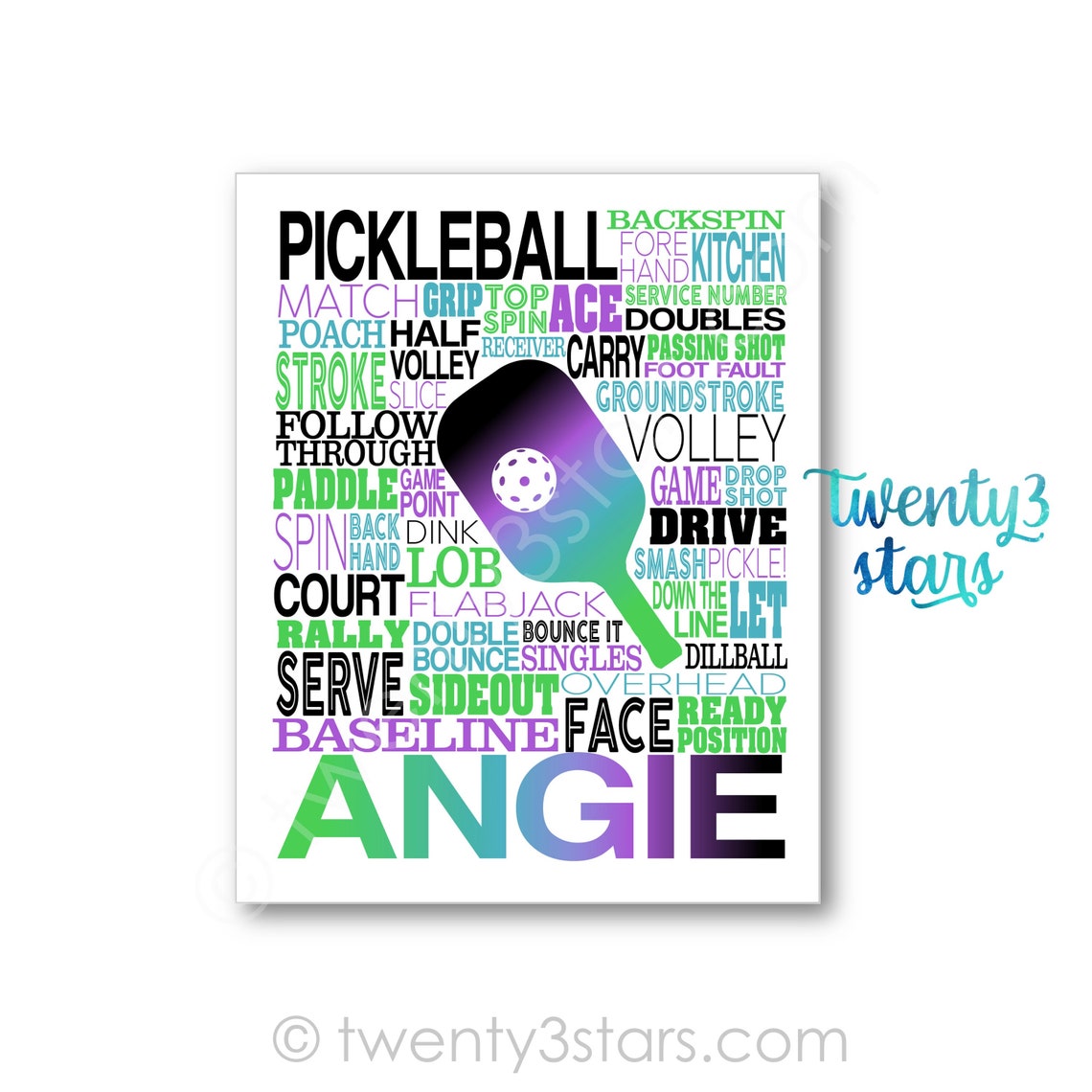 Pickleball Word Art Pickle Ball Art Pickleball Art Pickle | Etsy