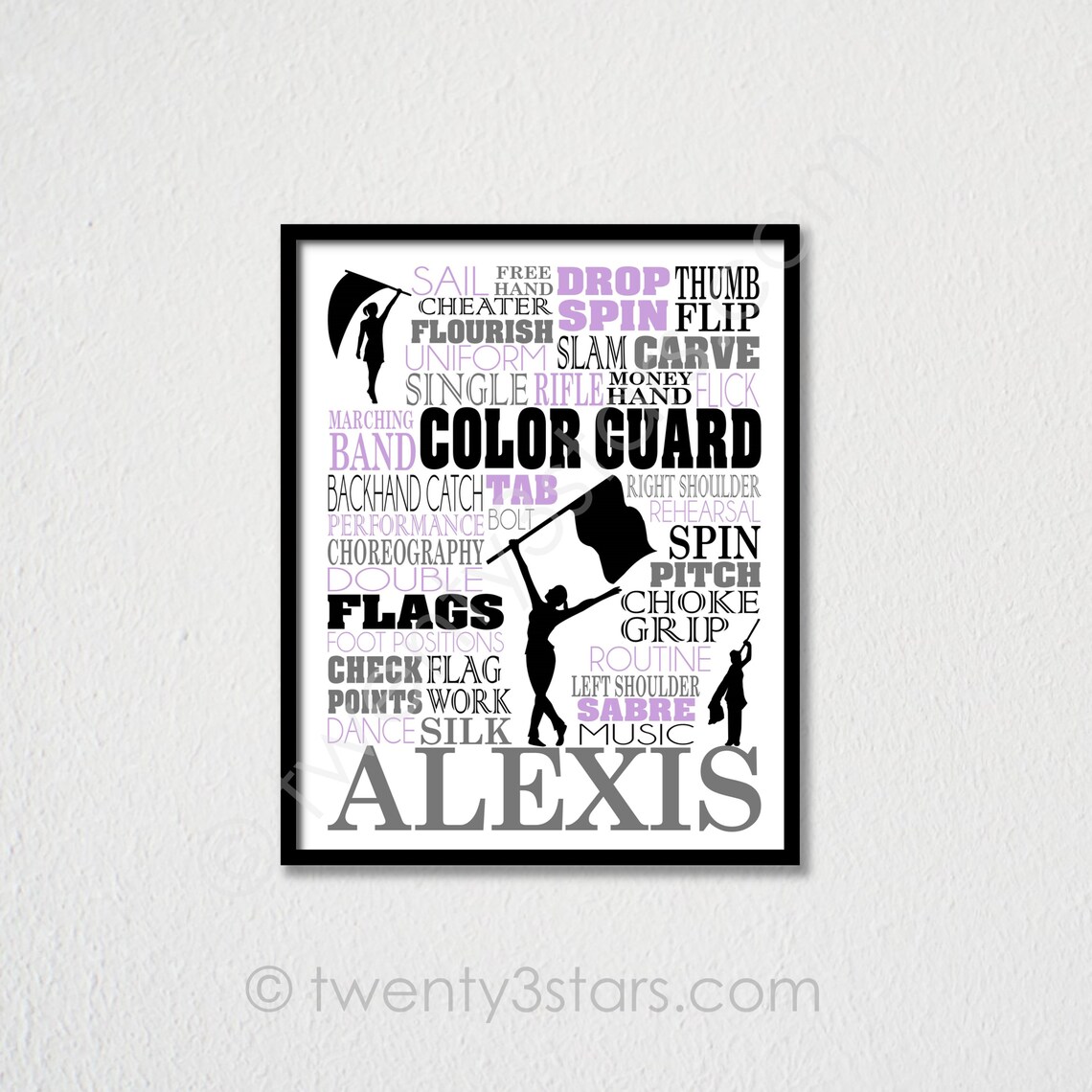 Custom Colorguard Poster Color Guard Wall Art Color Guard - Etsy