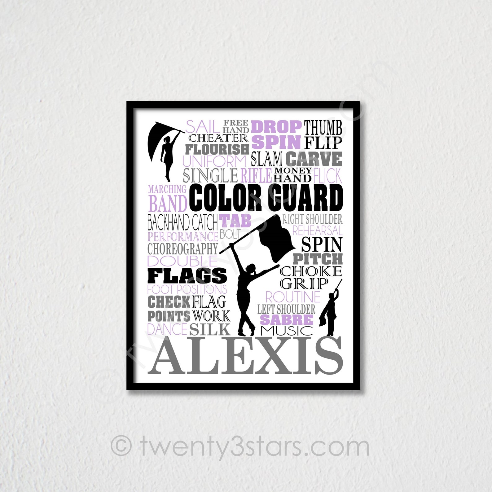 Custom Colorguard Poster Color Guard Wall Art Color Guard - Etsy