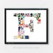 Letter F Poster Letter F is for Art F Nursery Wall Art - Etsy