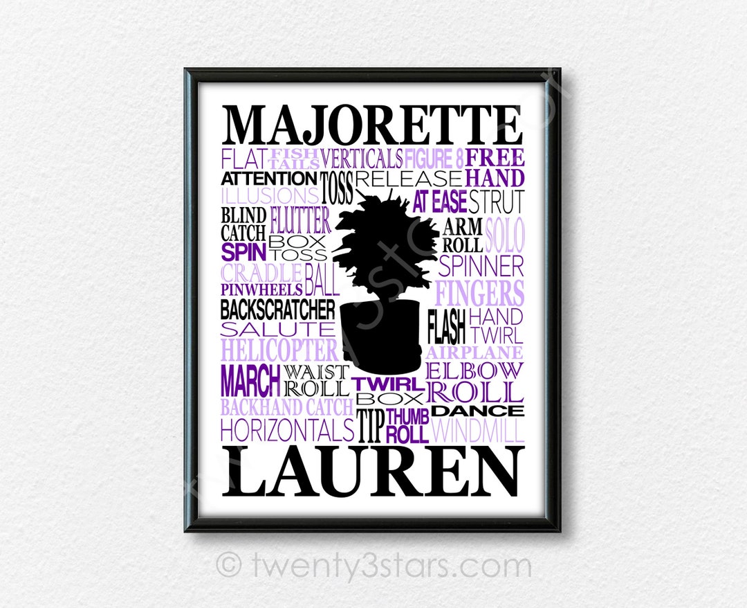 Drum Majorette Poster Gift for Band Leader Conductor Gift - Etsy