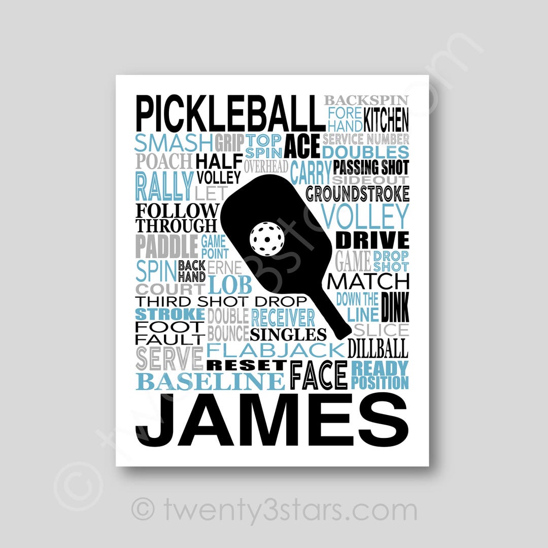Pickleball Word Art Pickle Ball Art Pickleball Art Pickle Ball Player ...