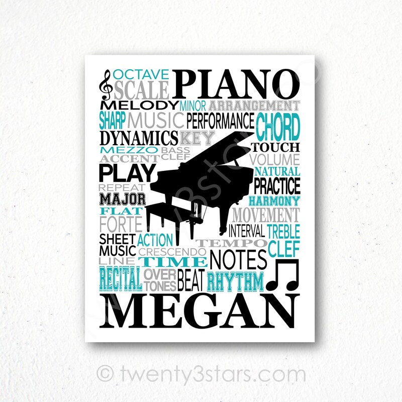 Piano Art - Etsy