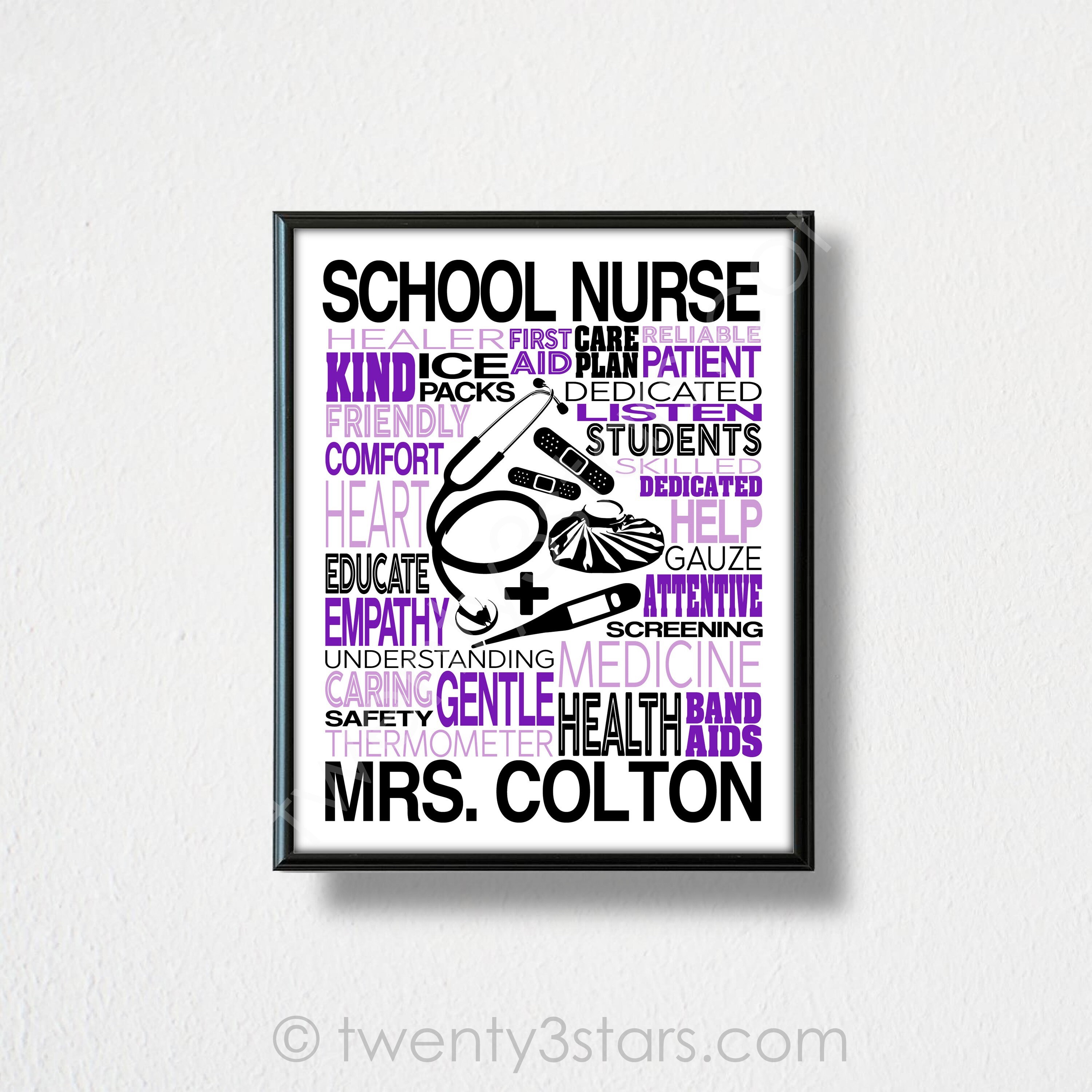 Printable School Nurse Poster