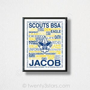 Girl Scouts Poster, Girls Scouts Art, Gift for Girl Scout, Troop Leader ...