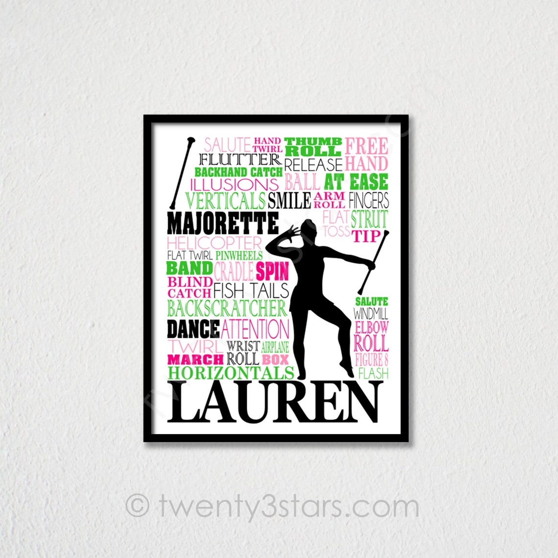 Custom Majorette Poster Gift Formajorette Drum Major Gift - Etsy