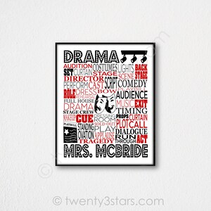 Drama Teacher Gift, Theatre Teacher Gift, Gift for Acting Coach, Drama ...