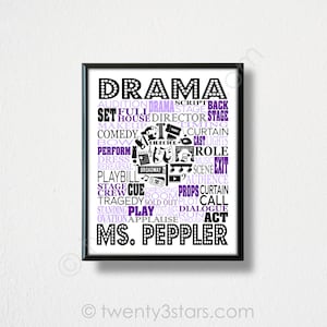 Drama Teacher Gift, Theatre Teacher Gift, Gift for Acting Coach, Drama ...