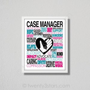 Case Manager Poster Social Worker Gift Gift for LCSW - Etsy