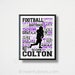 Football Running Back Art, Football Typography Poster, Football Team ...