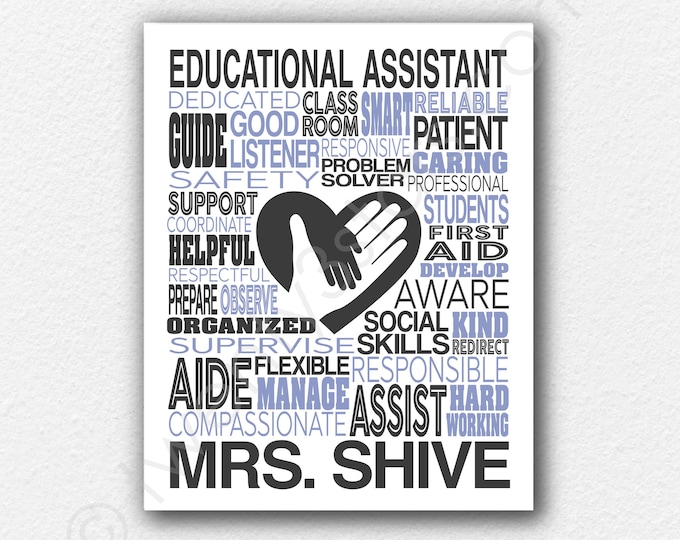 Badass Gift for EA Early Childhood Educator Gift Teaching Assistant ...