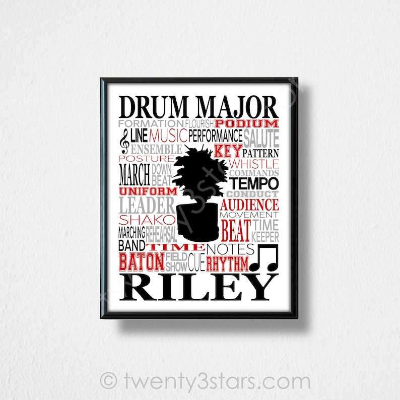 Marching Band Typography Poster: Custom Pit Percussion Art Print - Etsy
