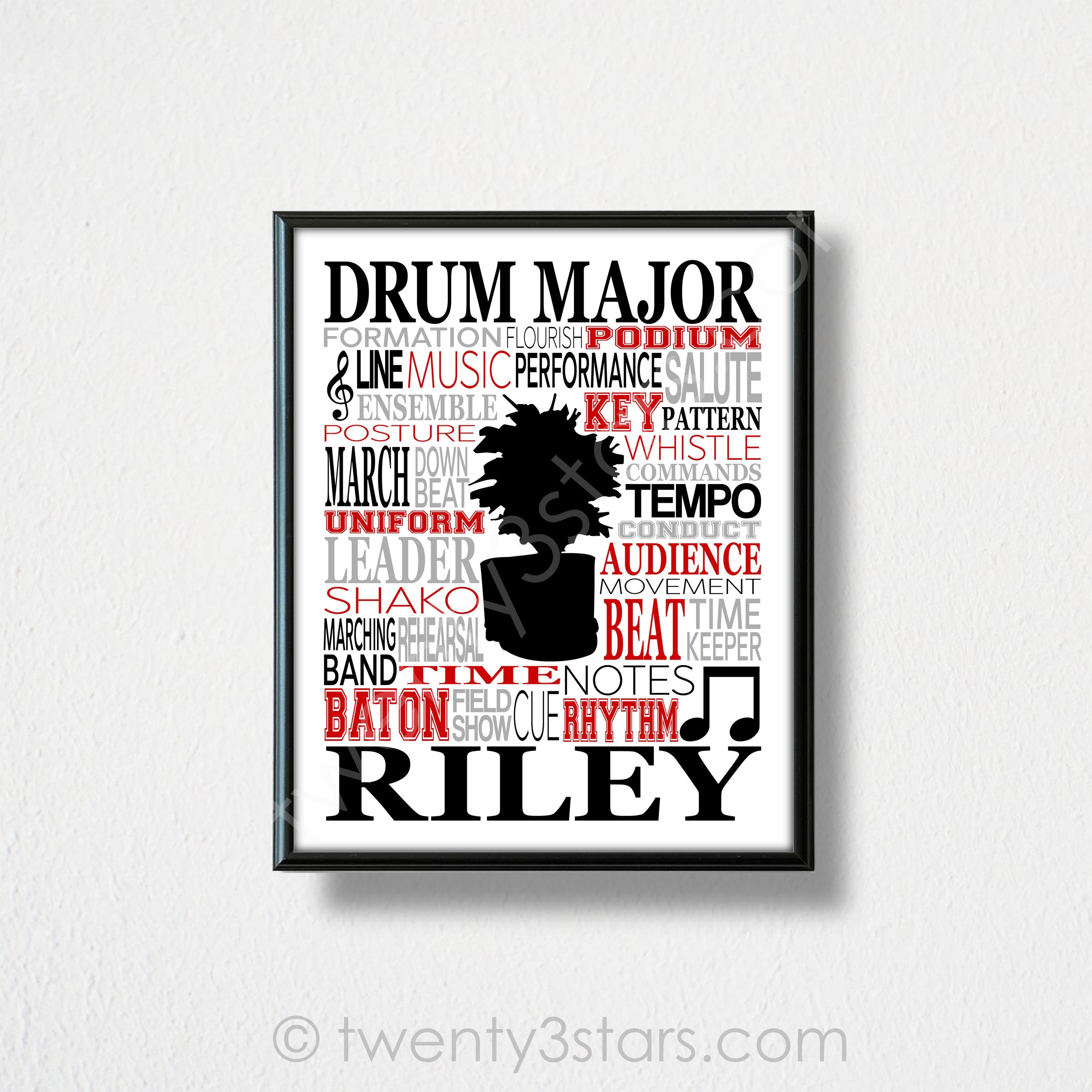 Marching Band Typography Poster: Custom Pit Percussion Art Print - Etsy