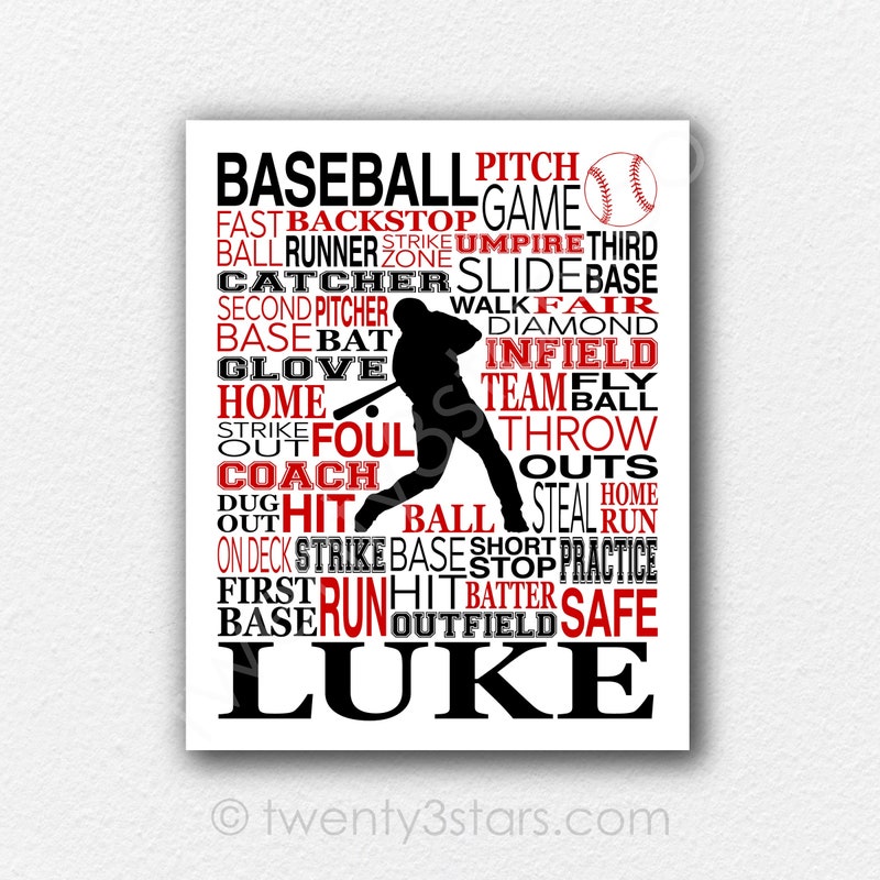 Baseball Art Print - Etsy