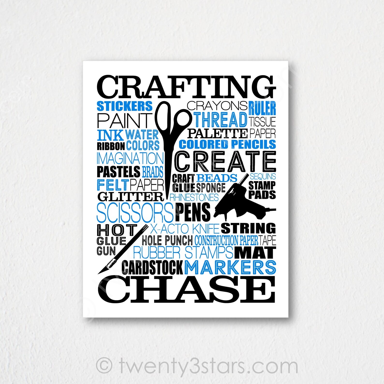 Crafter Typography Poster Crafting Gift Craft Artist Gift - Etsy