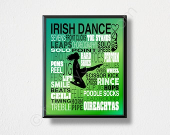 Irish Dance Poster - Etsy