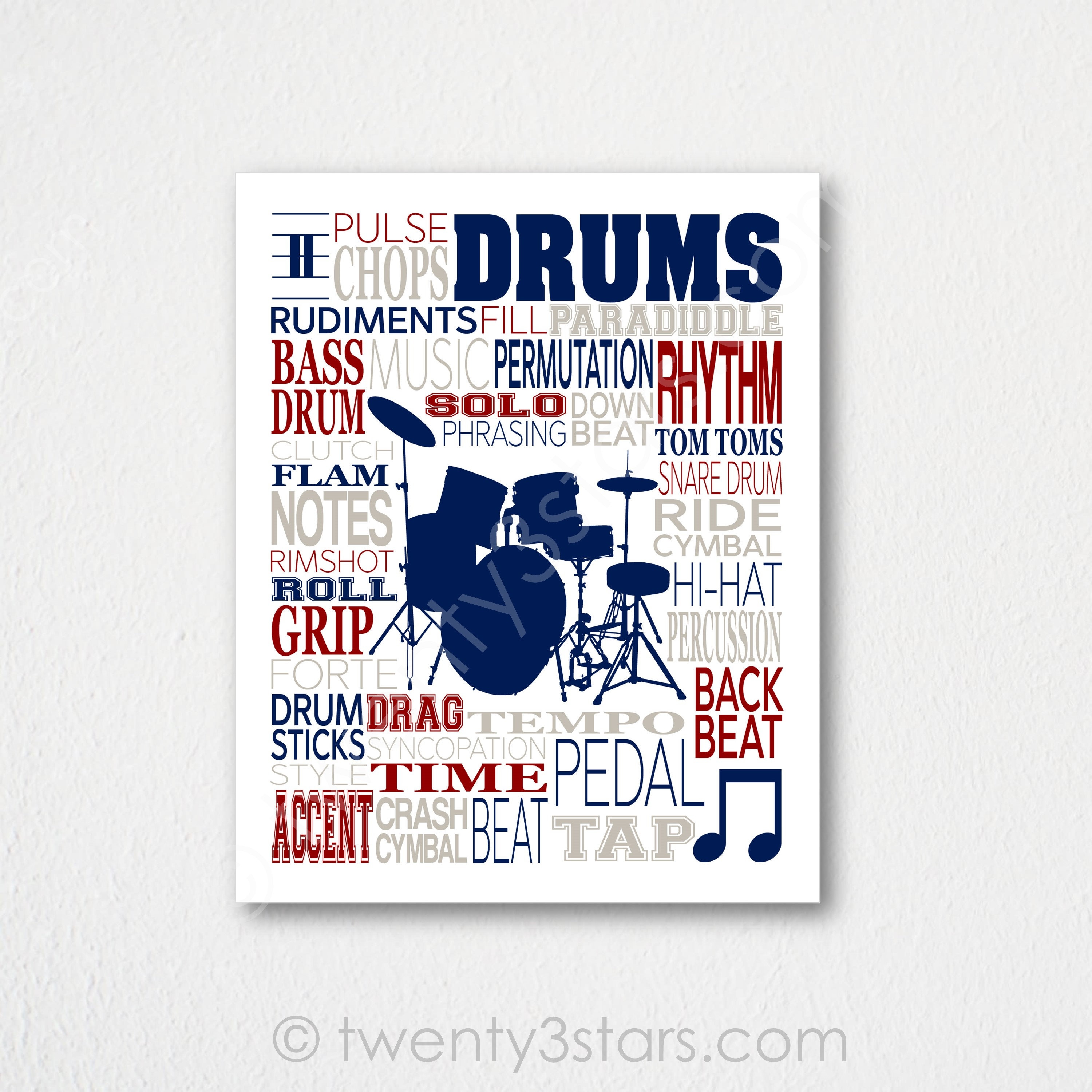 Drummer gift Custom Drums Poster Personalized Present Typography Art Print Prints Giclée etna.com.pe