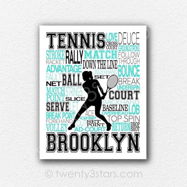 Tennis Poster Girls - Etsy