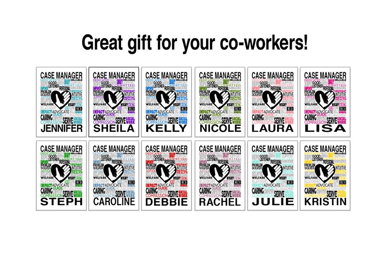Custom Social Worker Word Art Poster: LCSW Gift, Choose Your Colors - Etsy