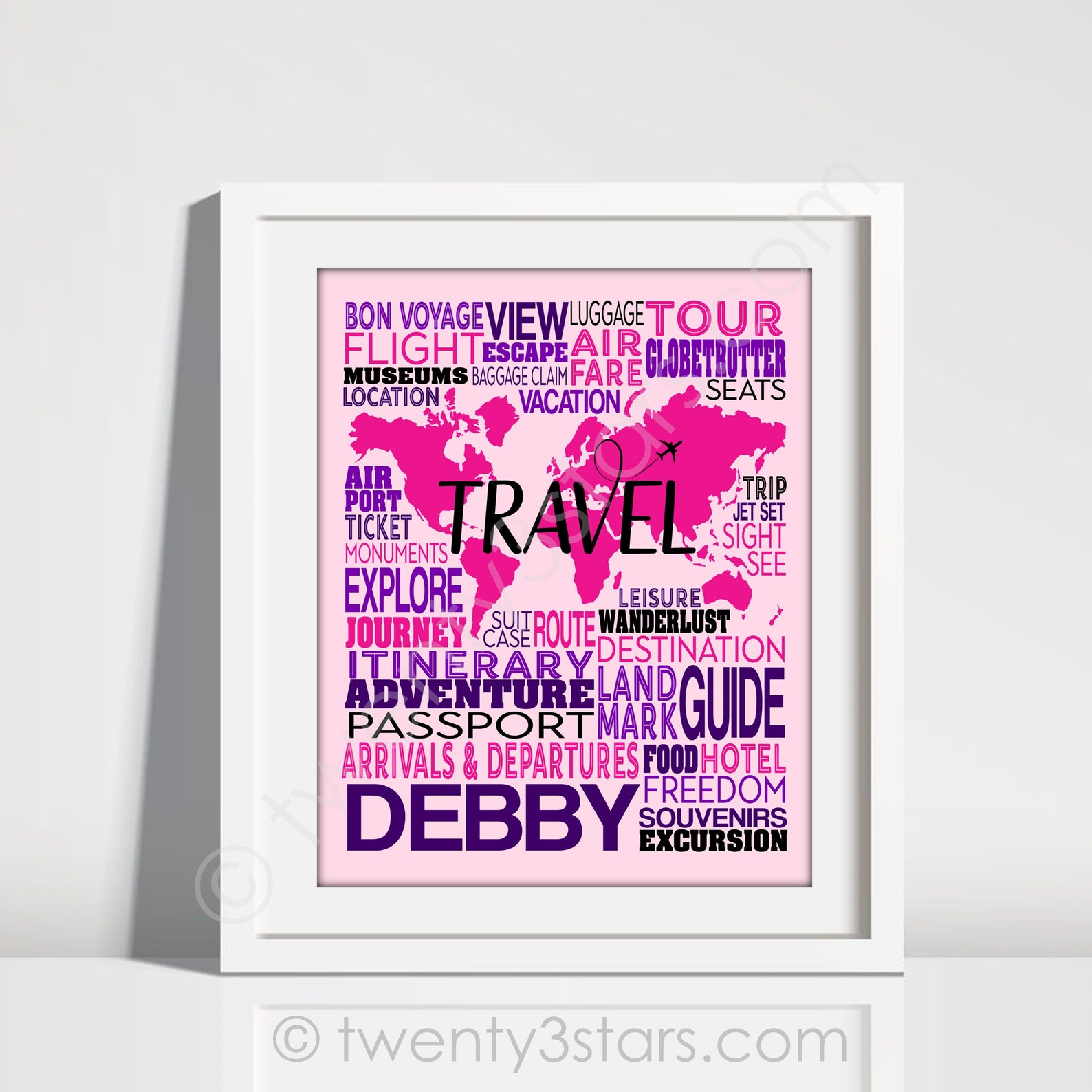 Traveler Word Art Globetrotter Gift Travel Word Art Gift - Etsy