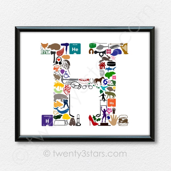 Letter H Gift - Etsy