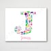 Letter J Poster Letter J is for Art J Nursery Wall Art - Etsy