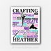 Crafter Typography Poster, Crafting Gift, Craft Artist Gift, Craft Room ...