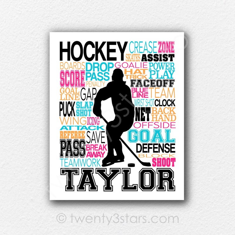 Girls Hockey - Etsy