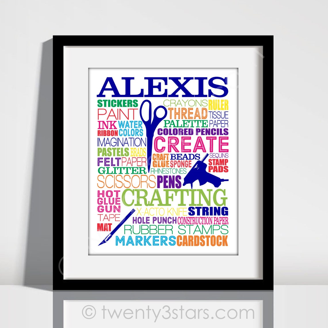 Crafter Typography Poster Crafting Gift Craft Artist Gift | Etsy