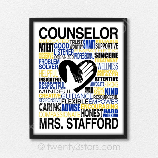 Counselor Word Art - Etsy