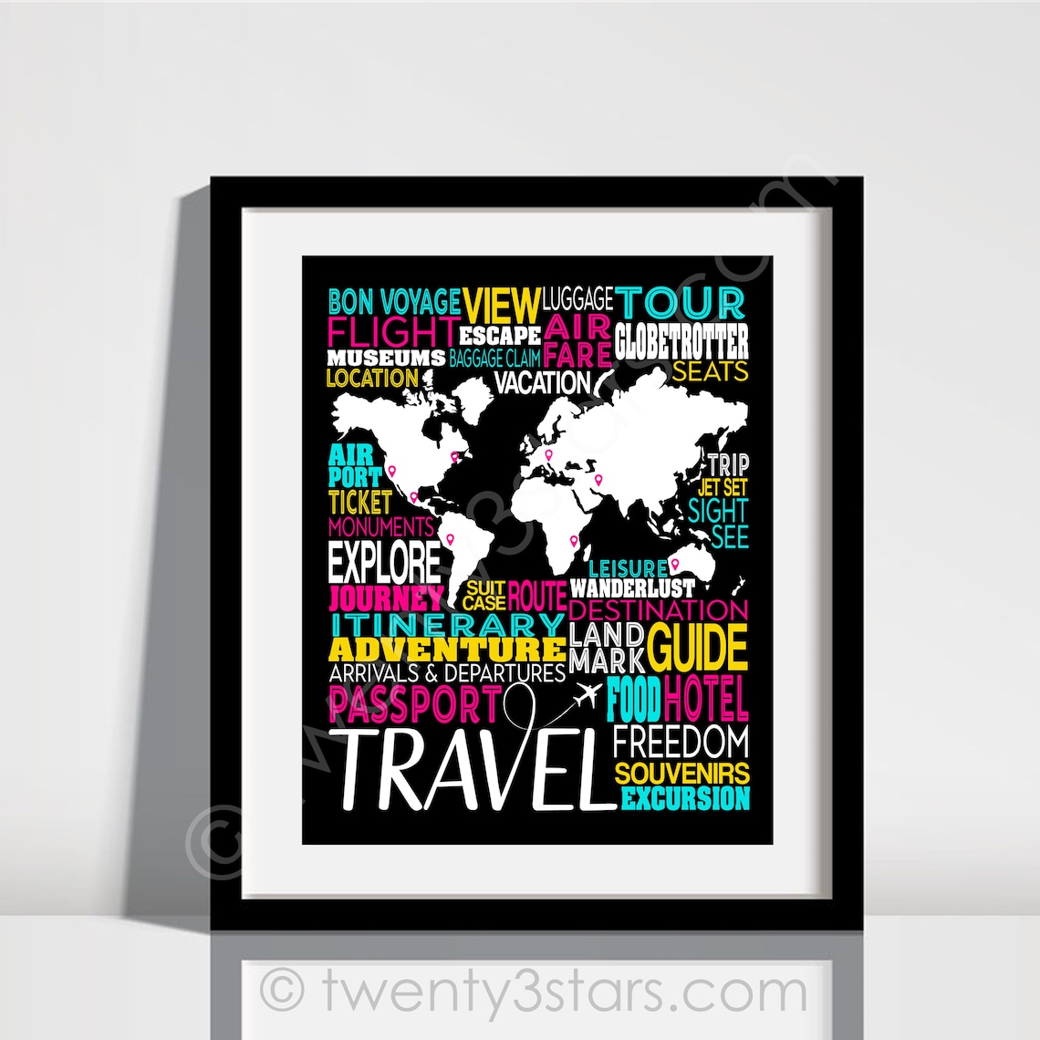 Traveler Word Art Globetrotter Gift Travel Word Art Gift - Etsy