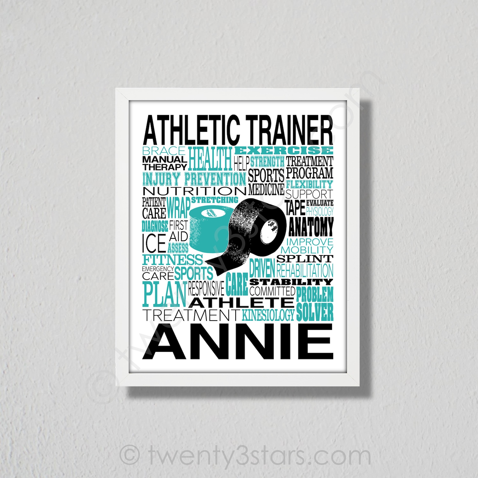 Personalized Athletic Trainer Poster Gift for Athletic - Etsy