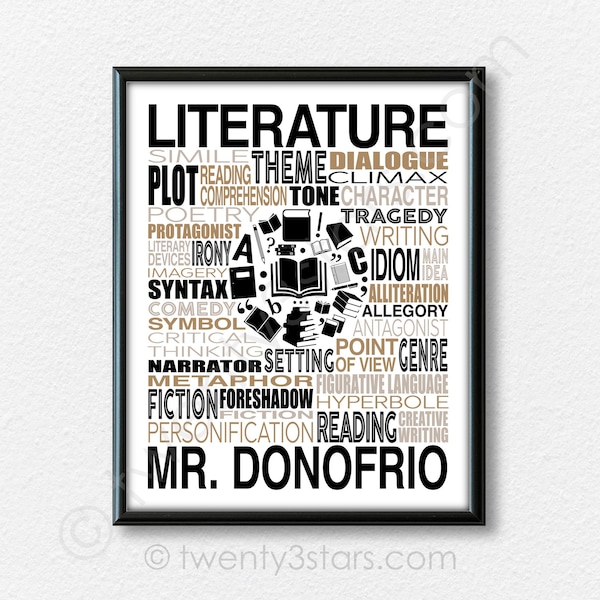 Literature Poster - Etsy