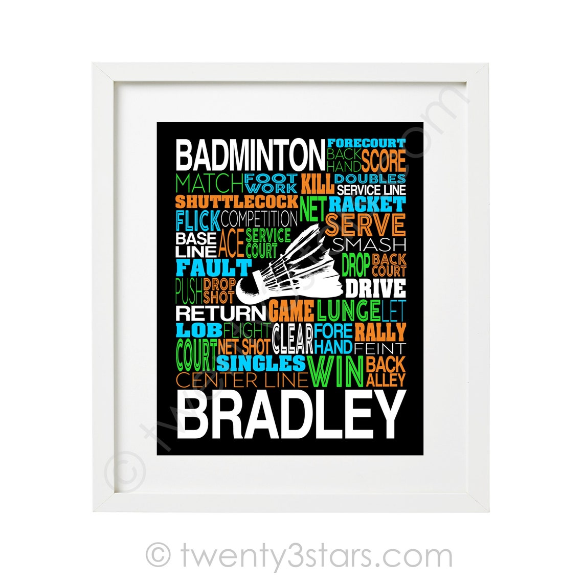 Badminton Word Art Badminton Art Tennis Art Badminton - Etsy